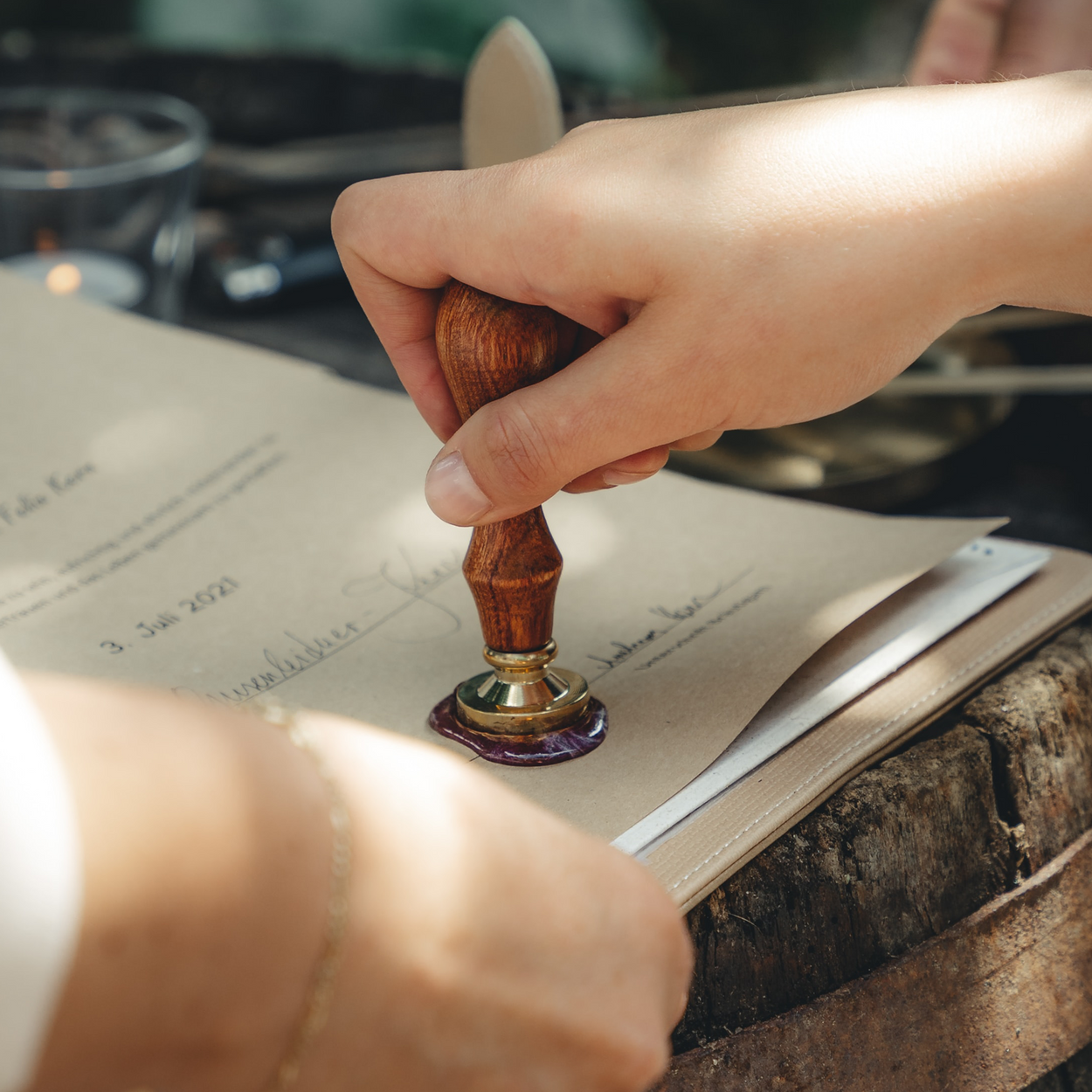 Mon sceau laiton personnalisé